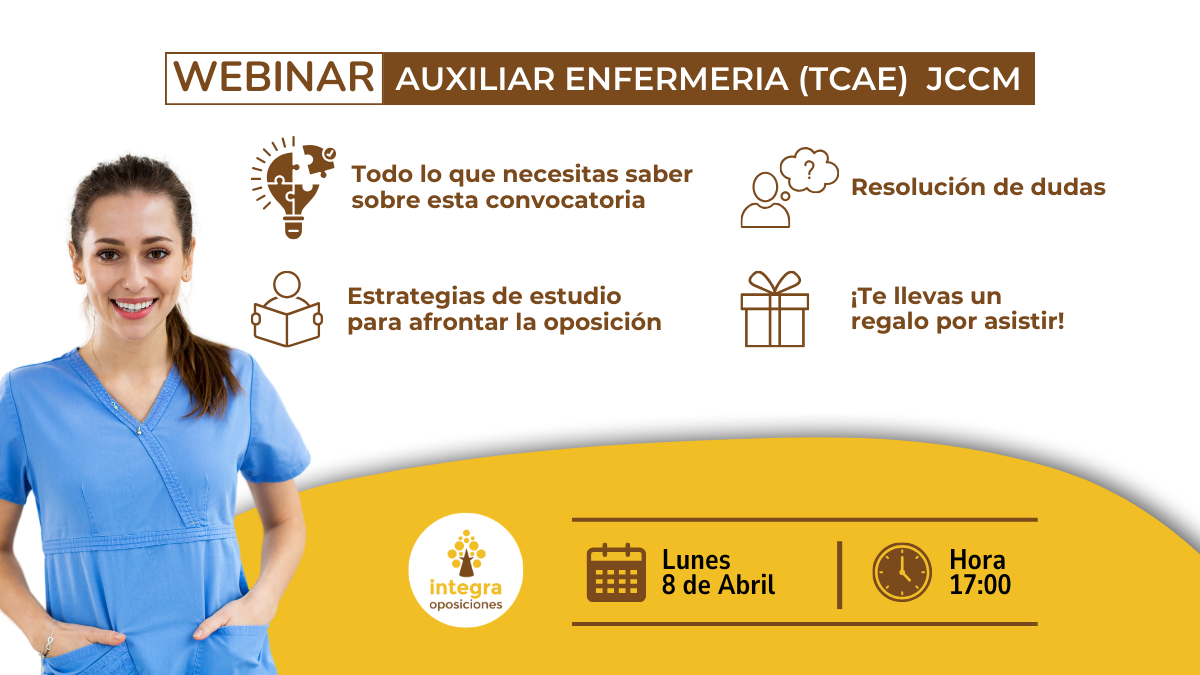 Webinar GRATUITO TCAE JCCM